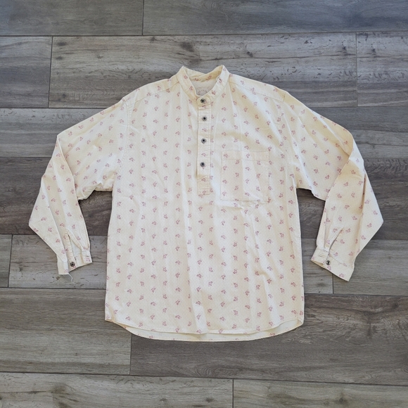WAH Maker | Shirts | Vintage Wah Maker Long Sleeve Collarless Shirt ...